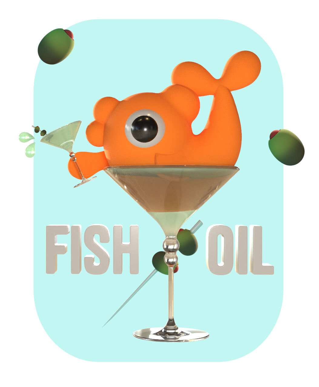 ArtStation - Fish Oil Poster