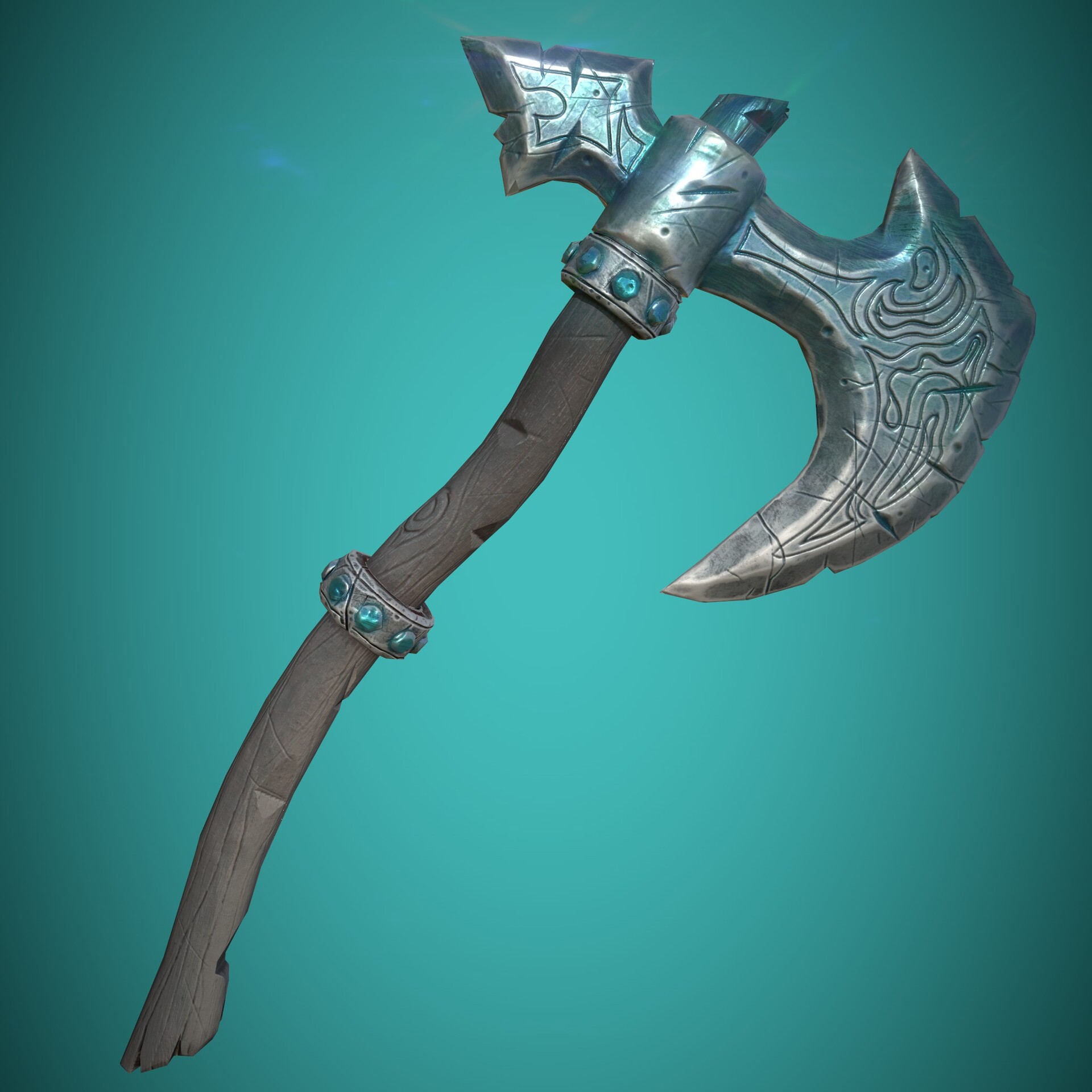 ArtStation - Nordic Axe - Texturing