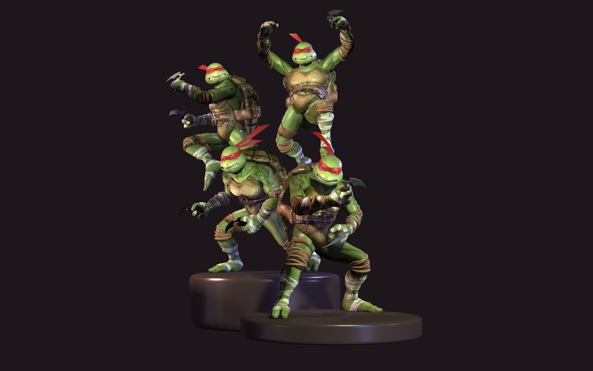 ArtStation - Ninja Turtle Poses