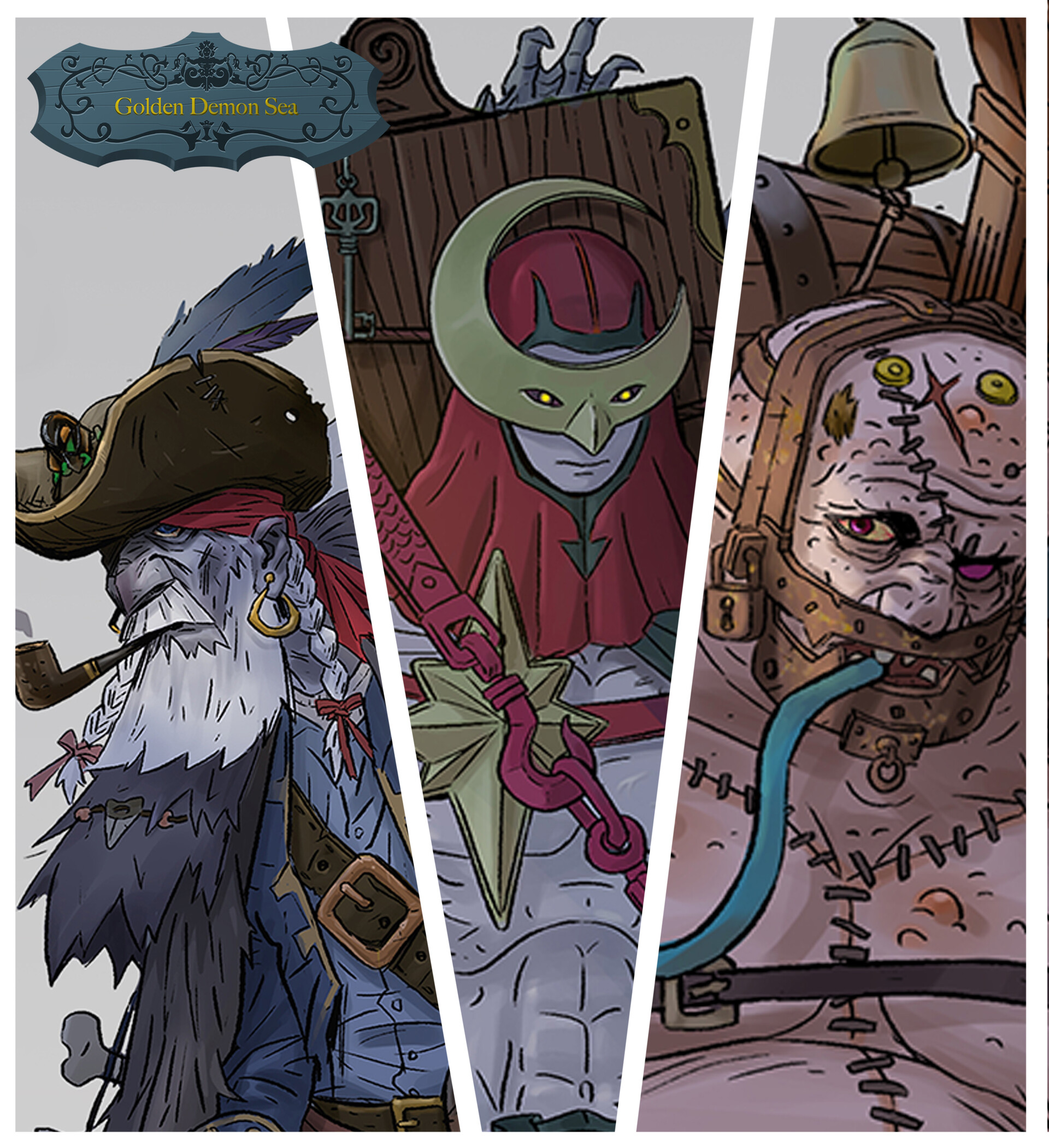 ArtStation - Golden Demon Sea/Pirate/Concept Design