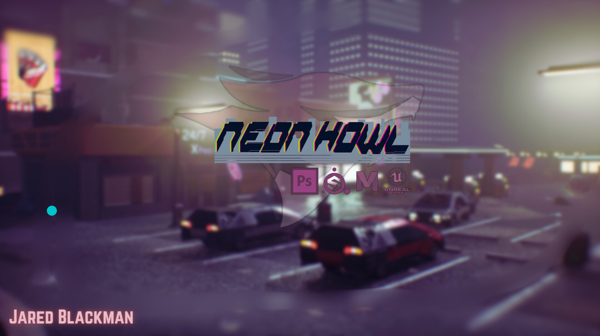 ArtStation - Neon Howl Game Environment (Y3 - Final Major Project)