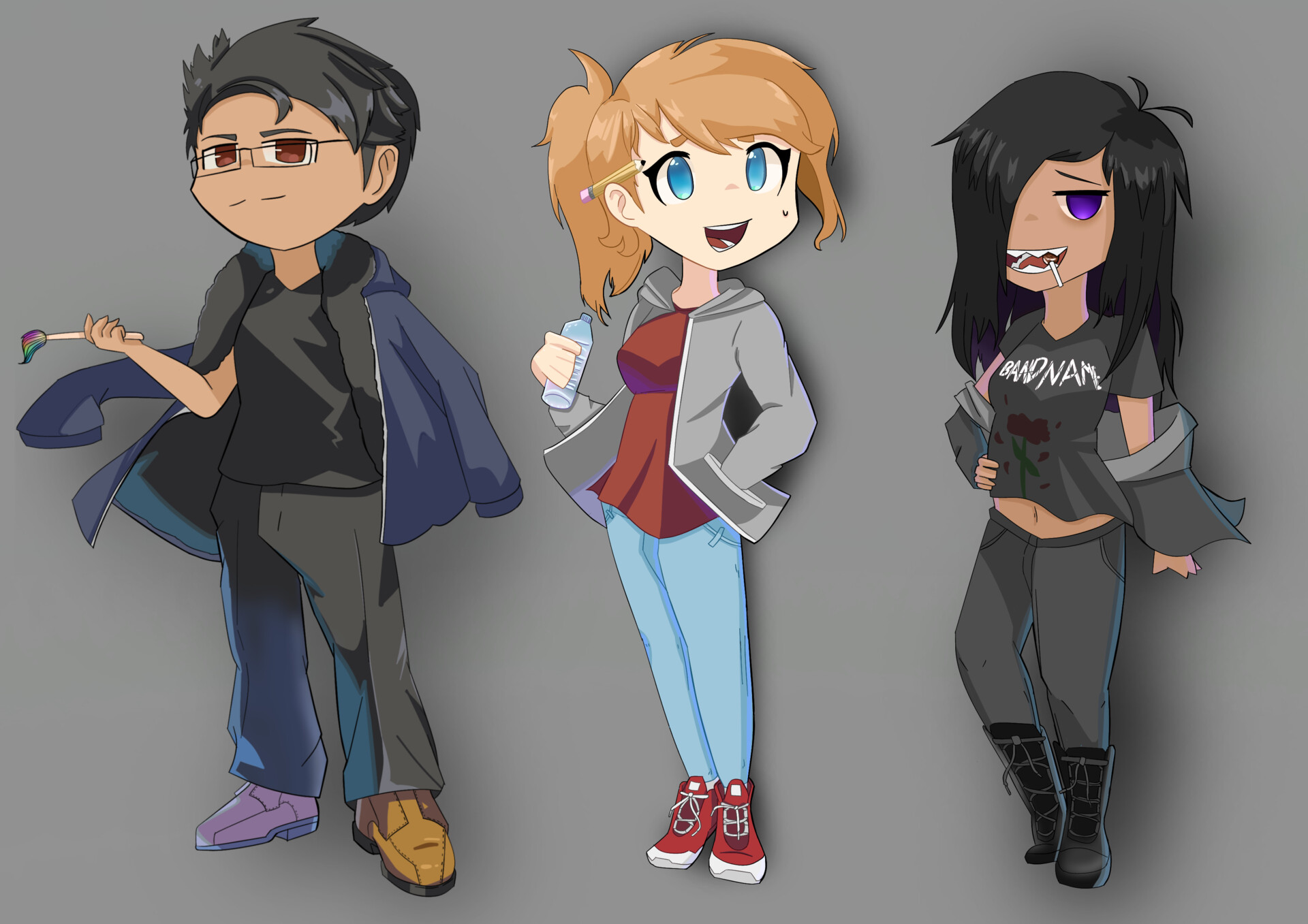 ArtStation - Team Webtoon - Half Chibi