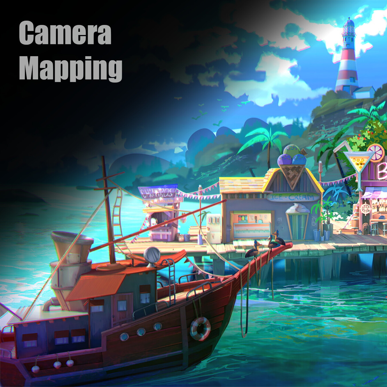 ArtStation - Camera Mapping (2d/3d schoolwork)