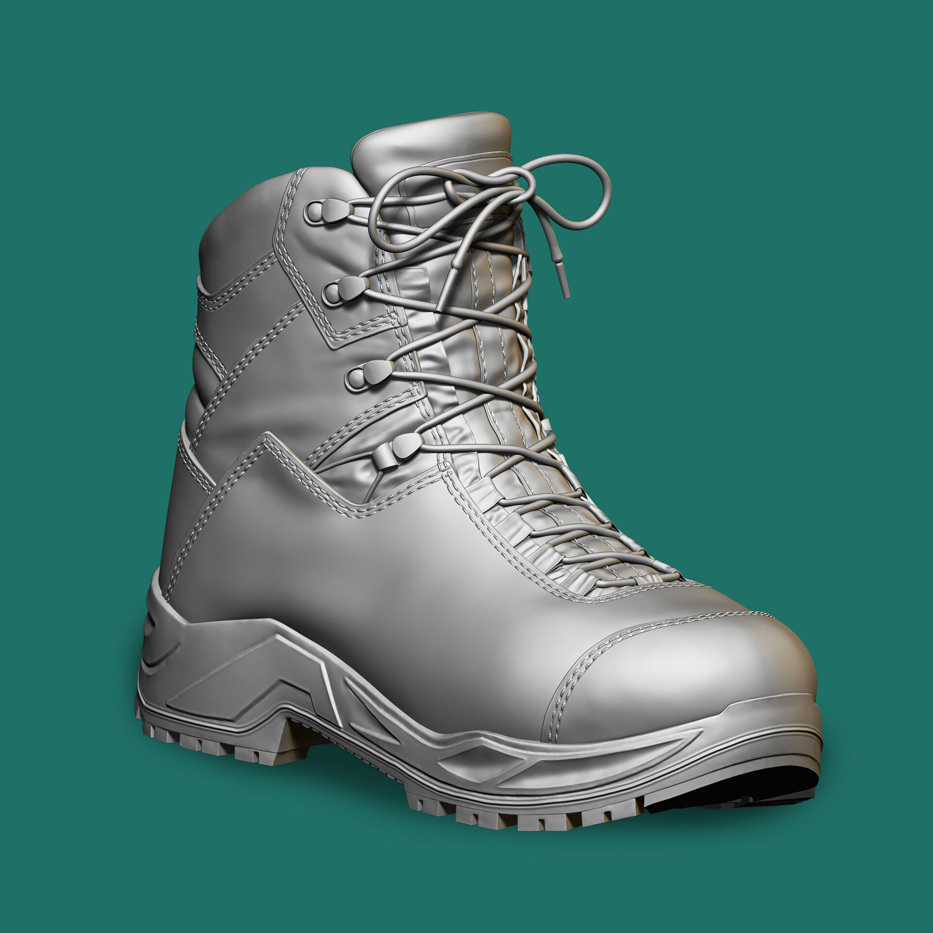ArtStation - Combat boot