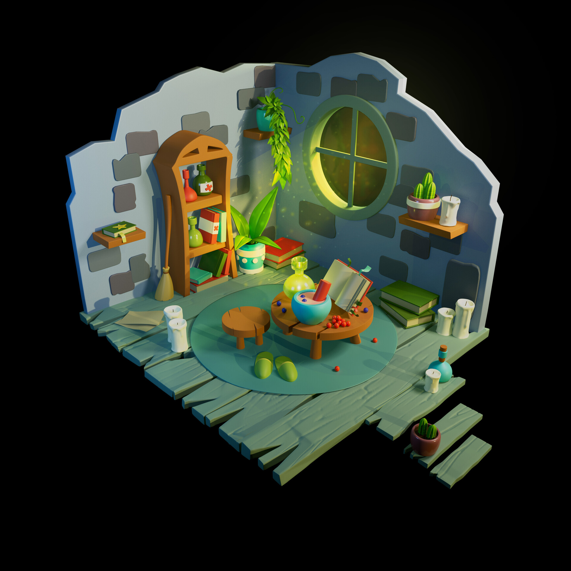 ArtStation - Stylized magic room