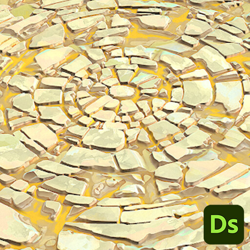 ArtStation - Stylized circular floor - Substance Designer