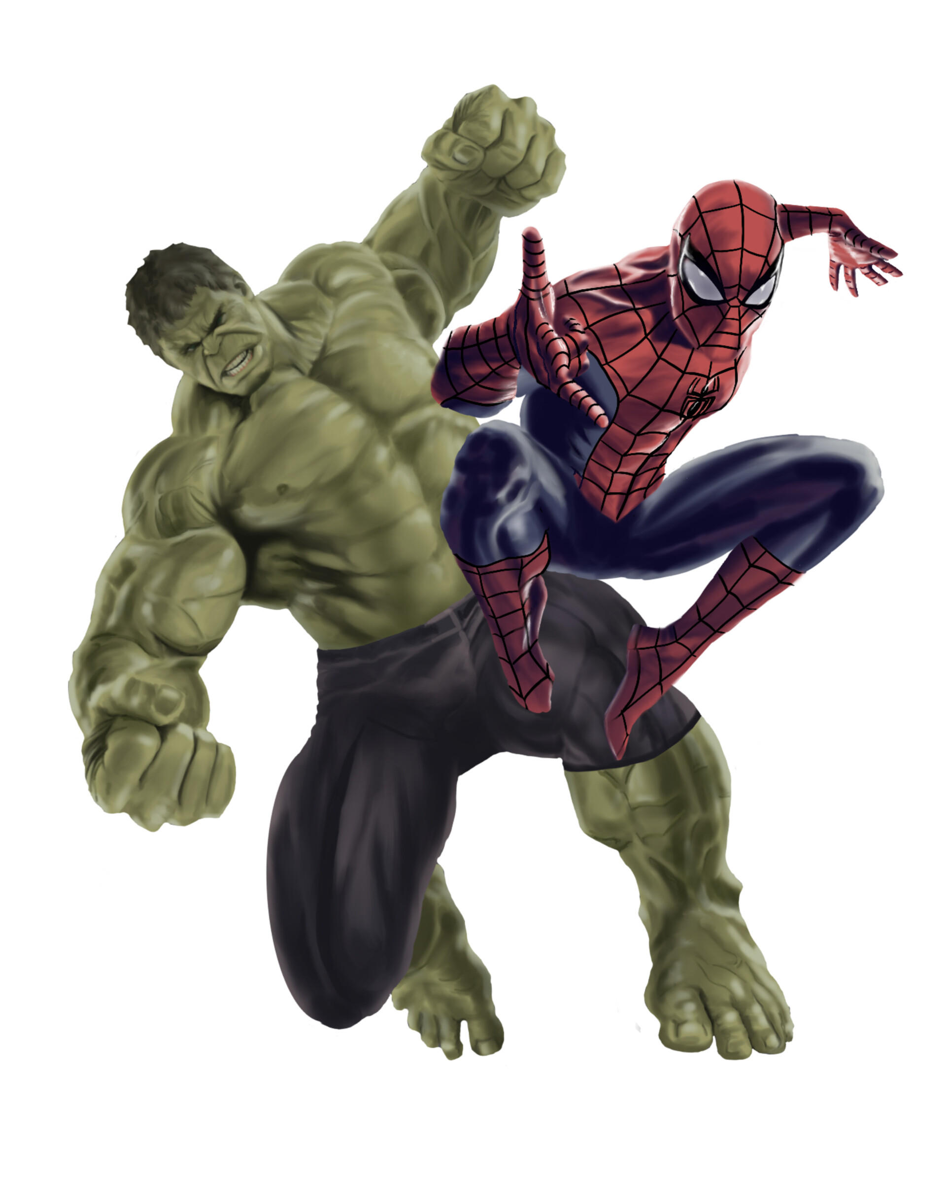 ArtStation - Hulk & Spidey