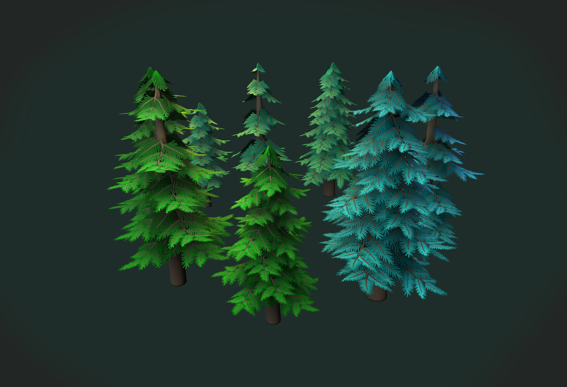 ArtStation - Fir Trees
