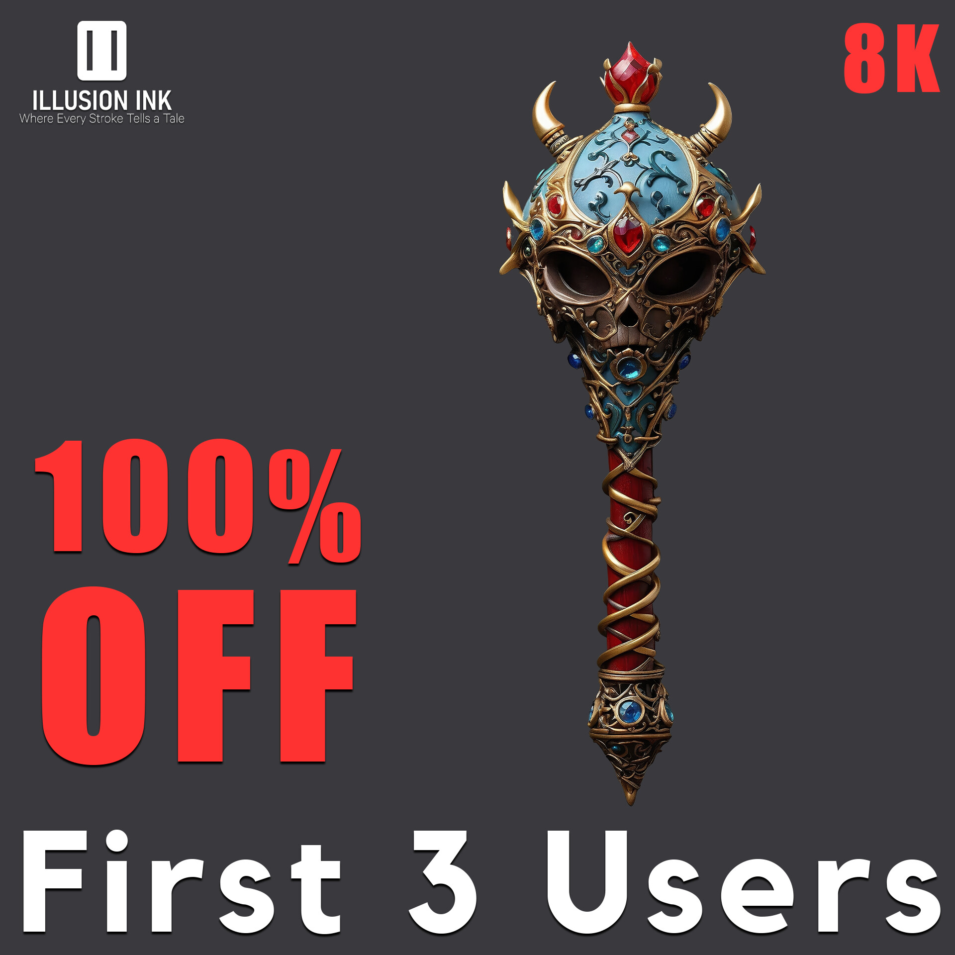 ArtStation - 100 % OFF! | 360 Mace Concept Ideas | 8K