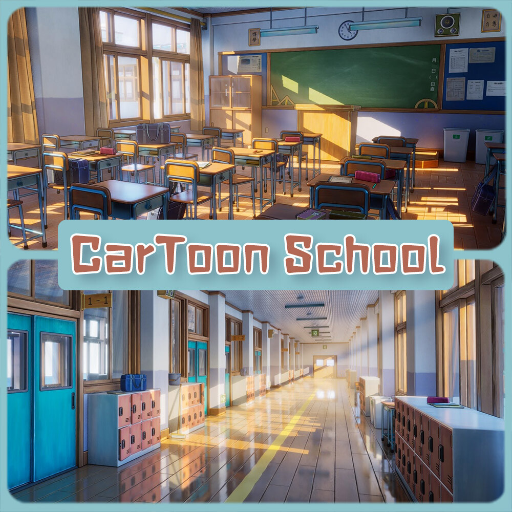 ArtStation - [UE5] Cartoon Japanese School