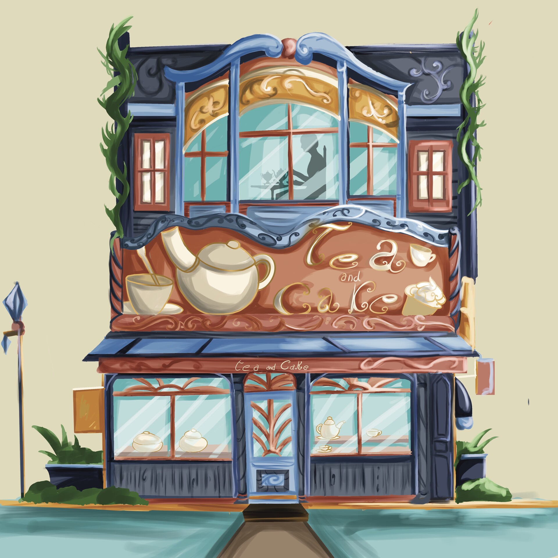 ArtStation - Shop illustration
