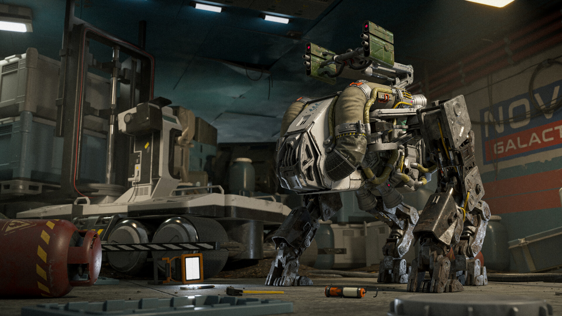 ArtStation - Starfield Nova Galactic Staryard & Robot Model S | Fan Art