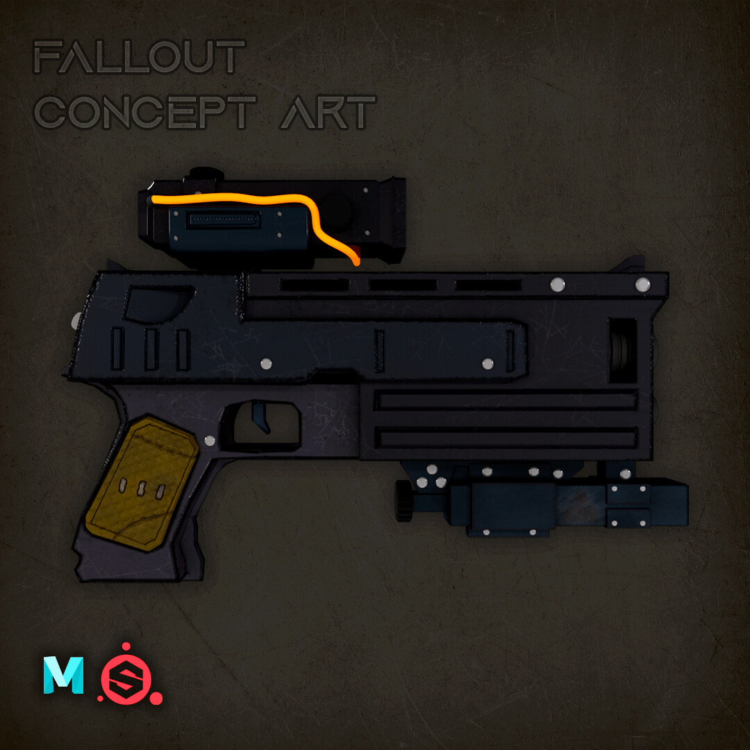 ArtStation - Fallout Gun 3D Art