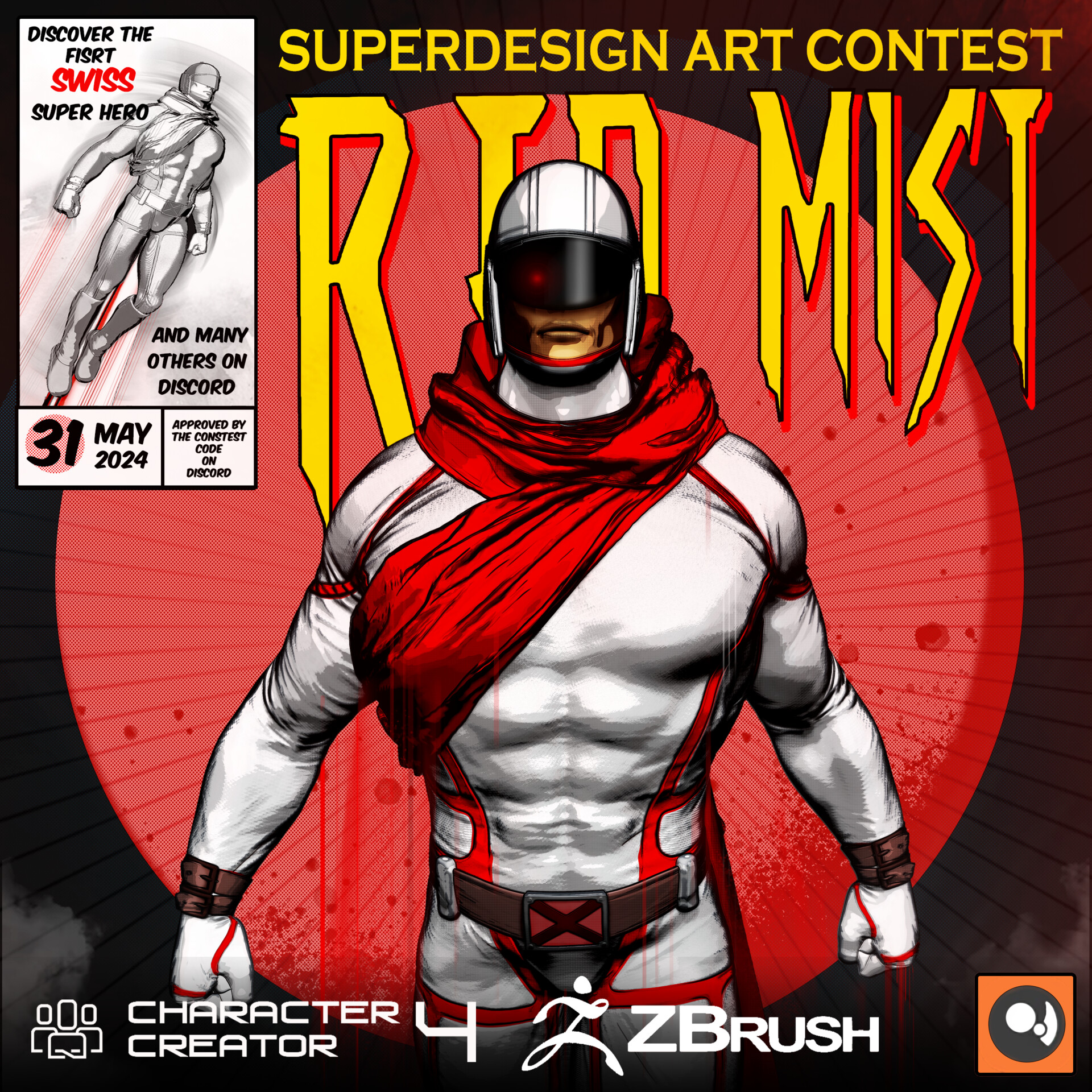 ArtStation - RED MIST - Super Design Art Challenge - Pablender Discord