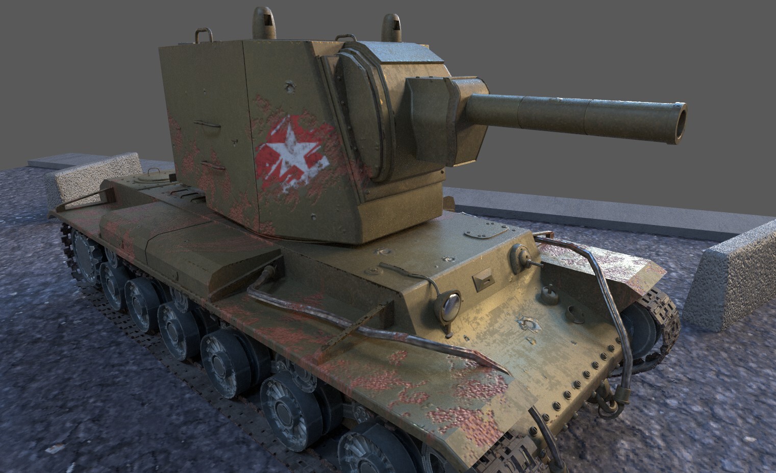 ArtStation - KV 2 Soviet Tank