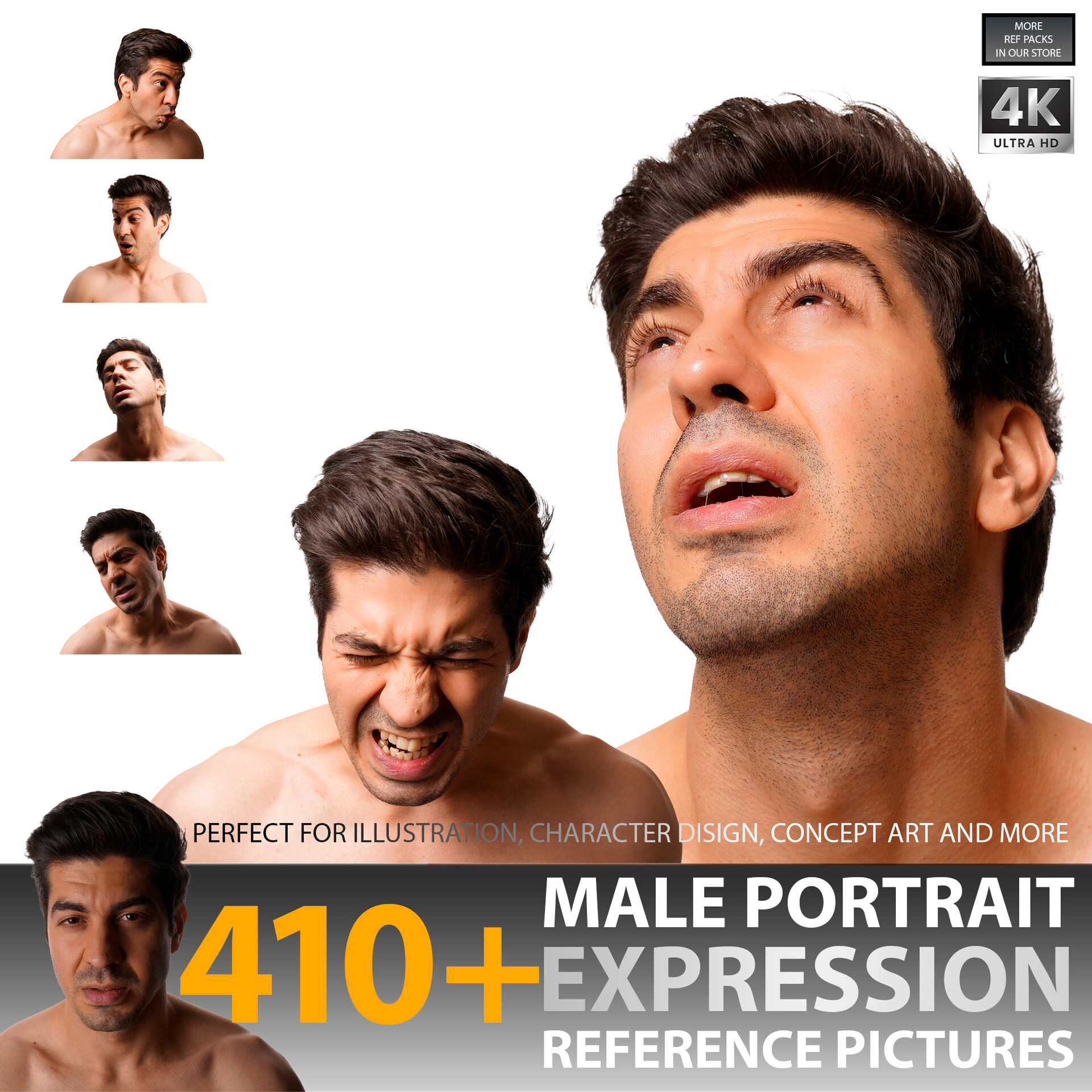 ArtStation - 410+ Male Portrait Reference Pictures