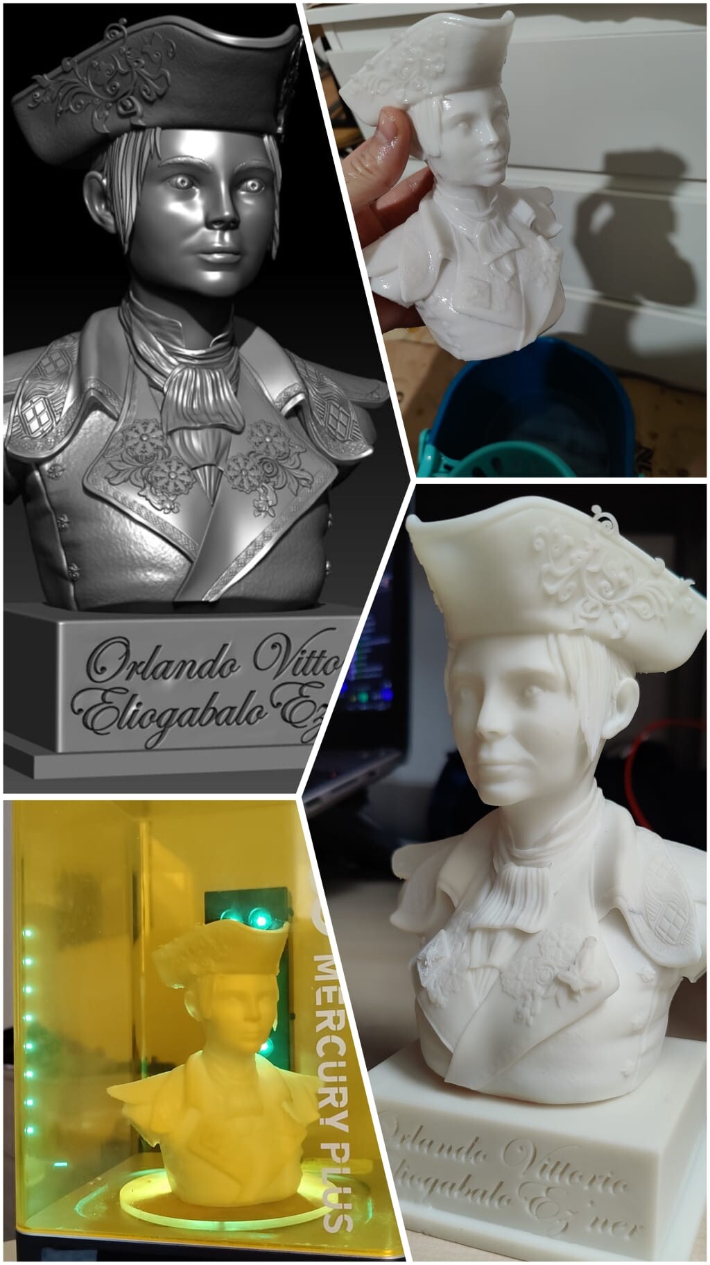 ArtStation - Orlando Vittorio - 3d printing statue commision