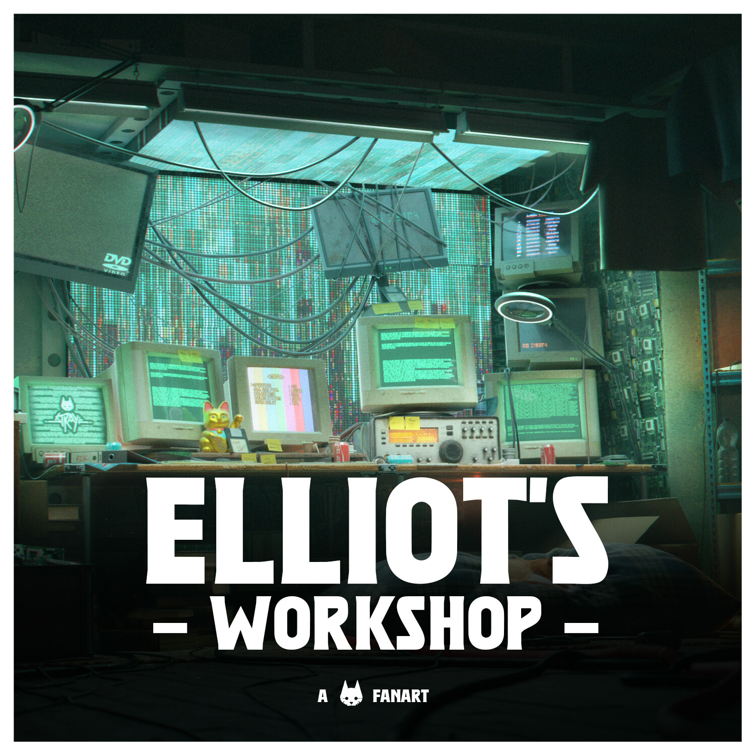 ArtStation - STRAY Environment (Fan Art) - Elliot's Workshop