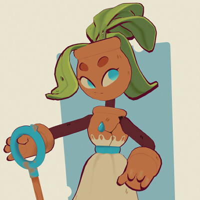 ArtStation - Basil, the Ceramic Gardener