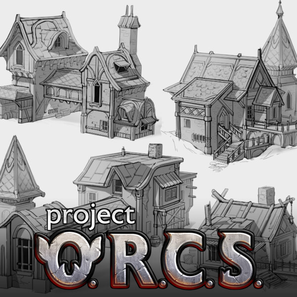 ArtStation - Project ORCS: Building Concept Art