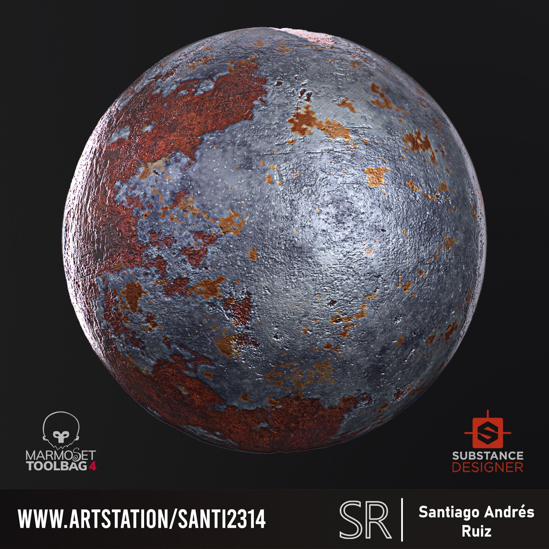 ArtStation - Rusty Metal Material