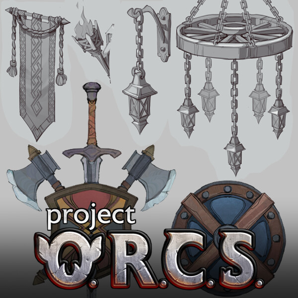 ArtStation - Project ORCS: Tavern Props Concept Art