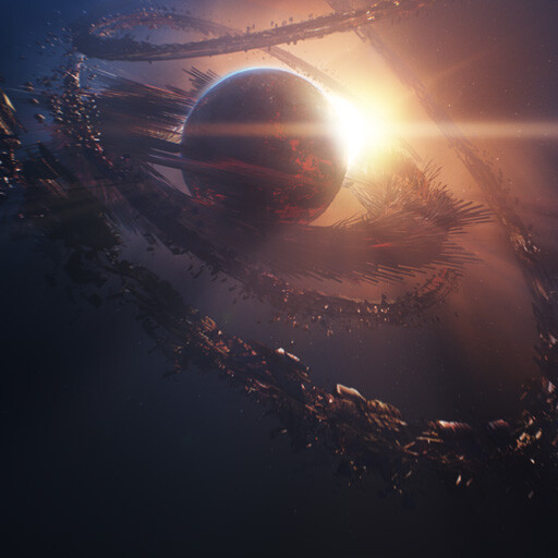 ArtStation - Destroyed planets - Concept Illustrations