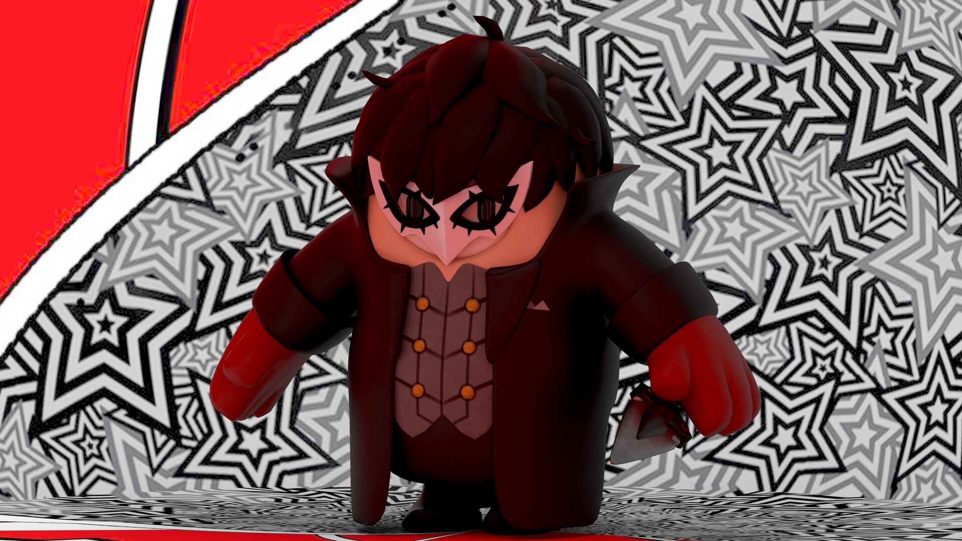 ArtStation - Fall Guys Persona 5 Joker skin