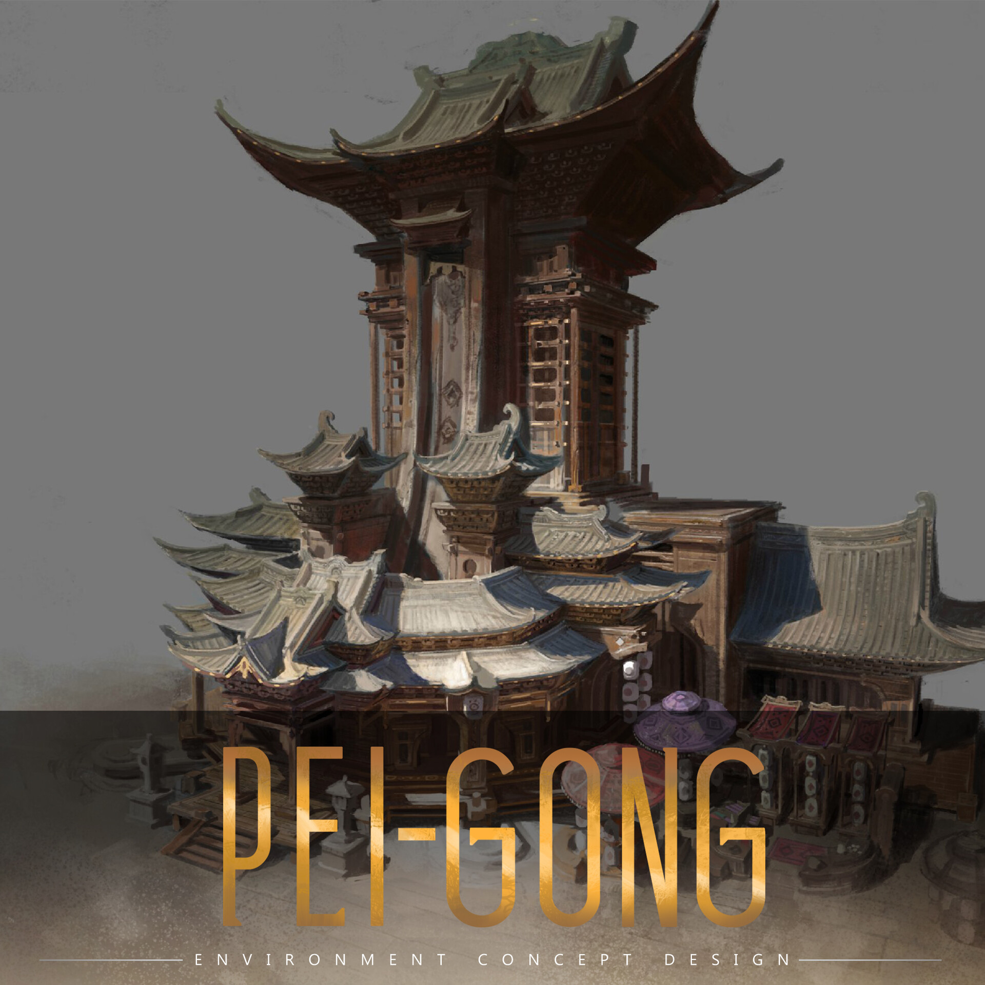 Pei-Gong场景概念&百昼艺术设计 - 中国风 单体建筑设计