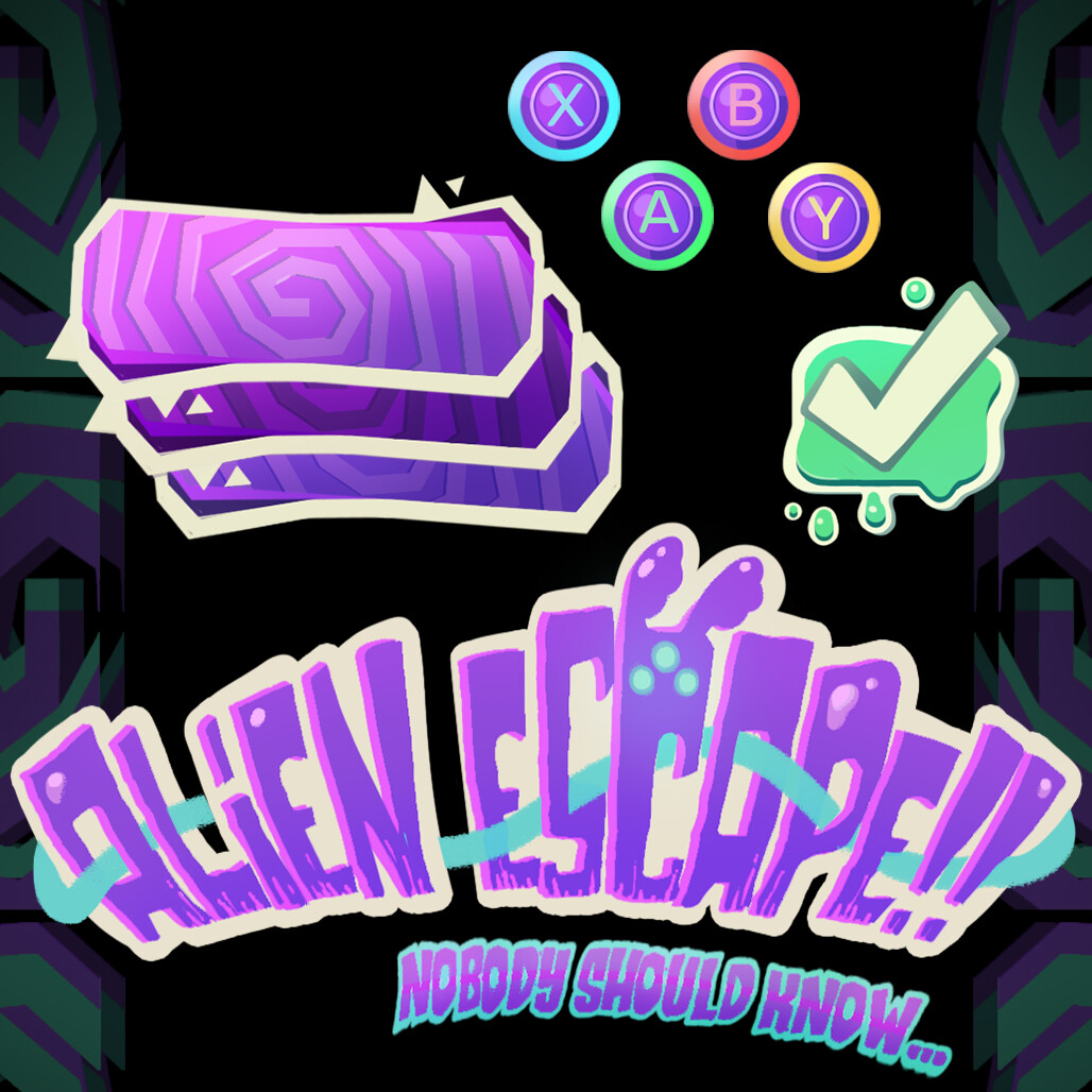 ArtStation - UI - Alien Escape!!