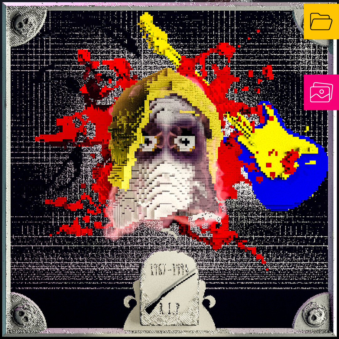 ArtStation - 3D Pixelated dead people