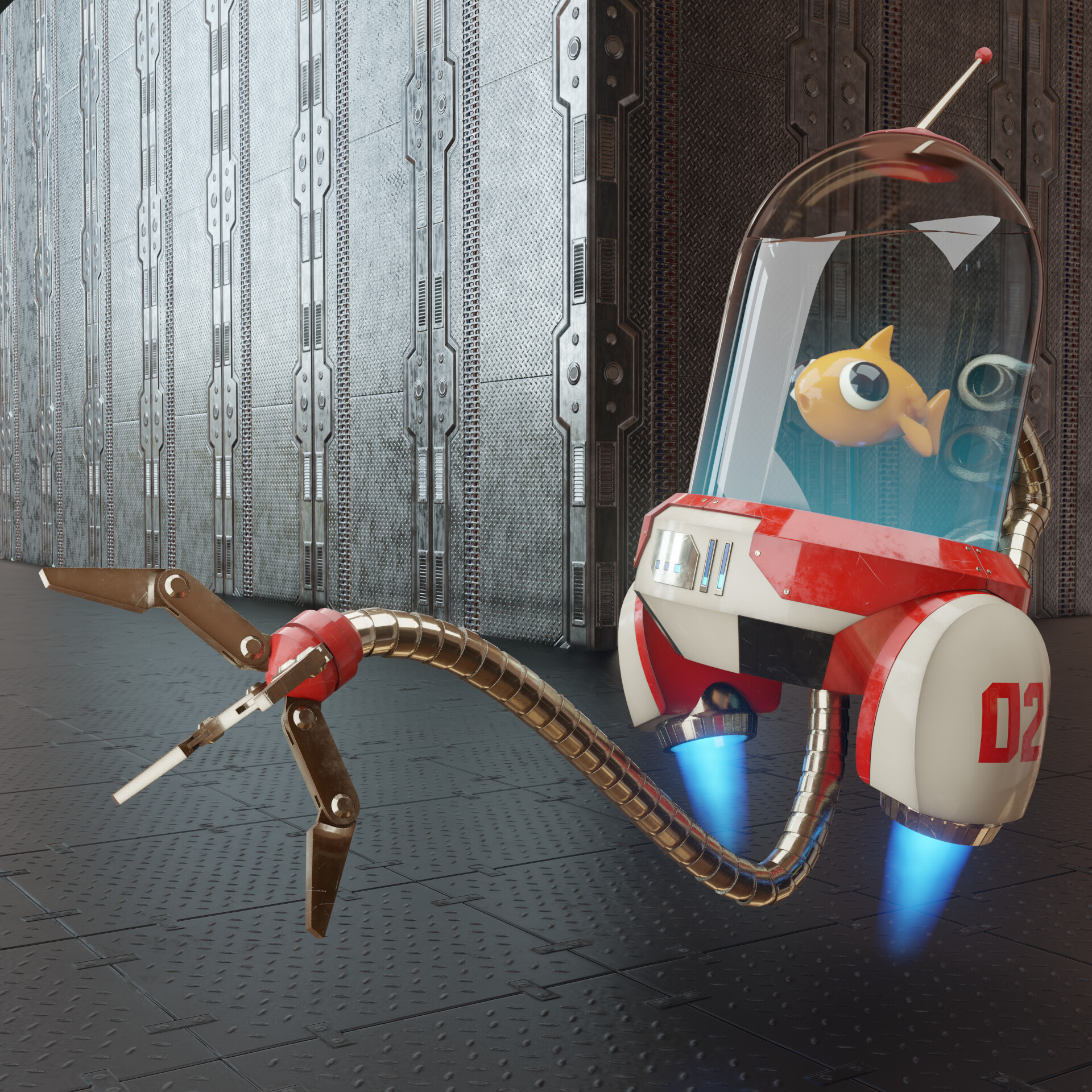 ArtStation - Robotic Fish 3D