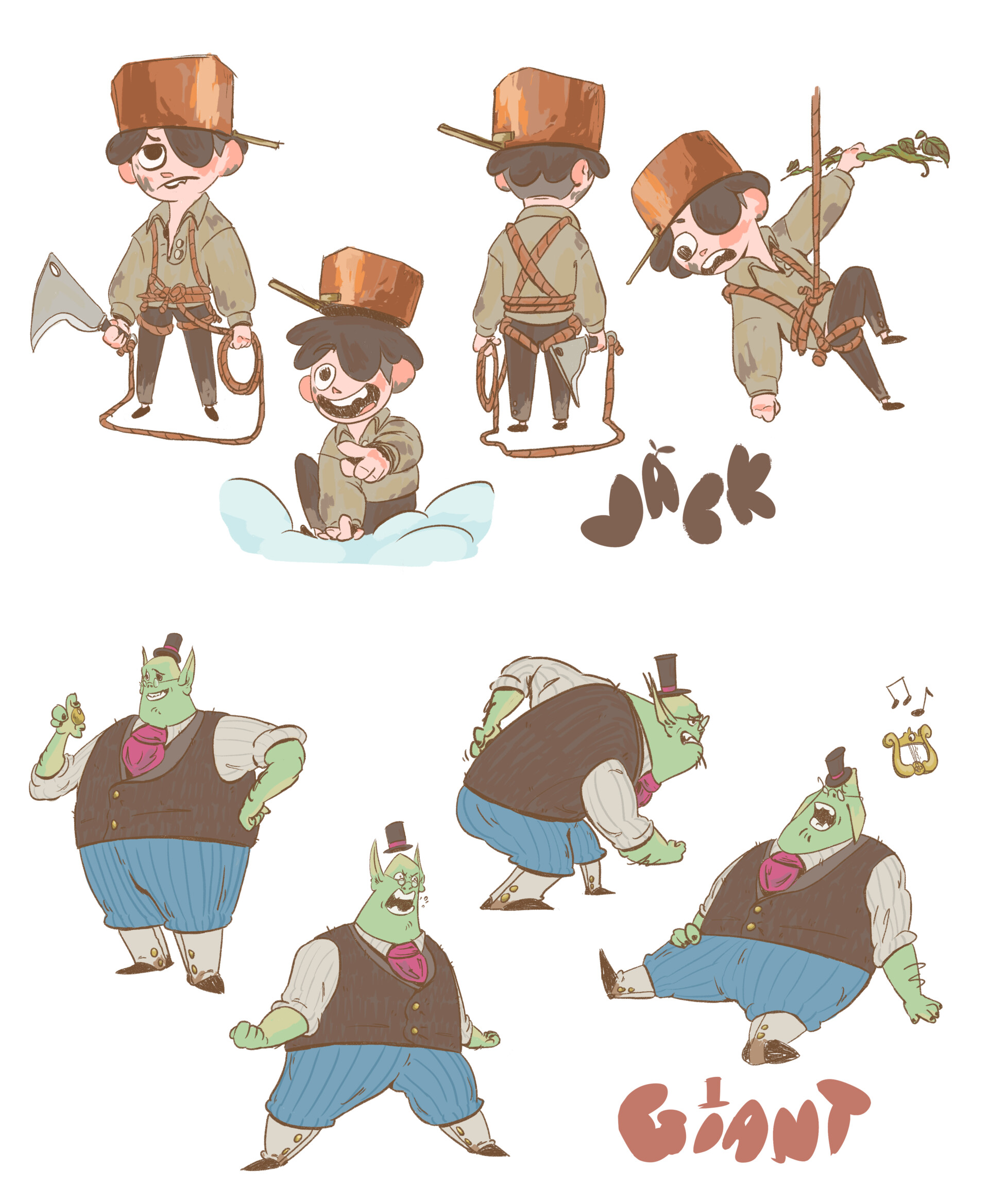 ArtStation - Jack & the beanstalk - Character Design