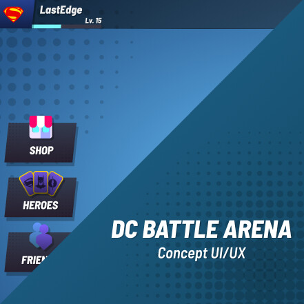 ArtStation - DC Battle Arena | Concept UI/UX
