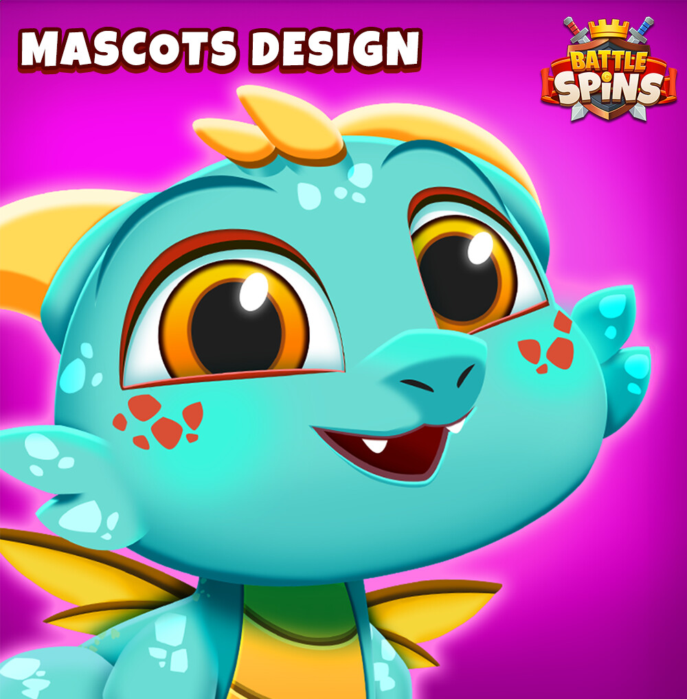 ArtStation - Battle Spins: Mascots Design