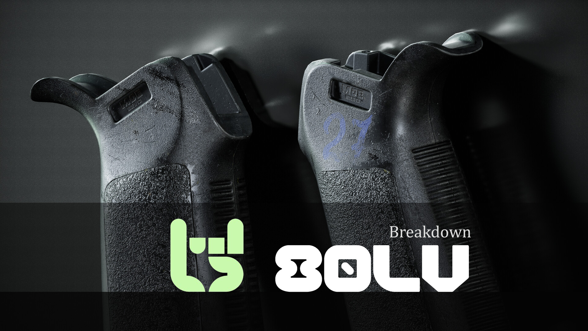 ArtStation - 80lv. Texture Weapon Grip Using Substance 3D Painter