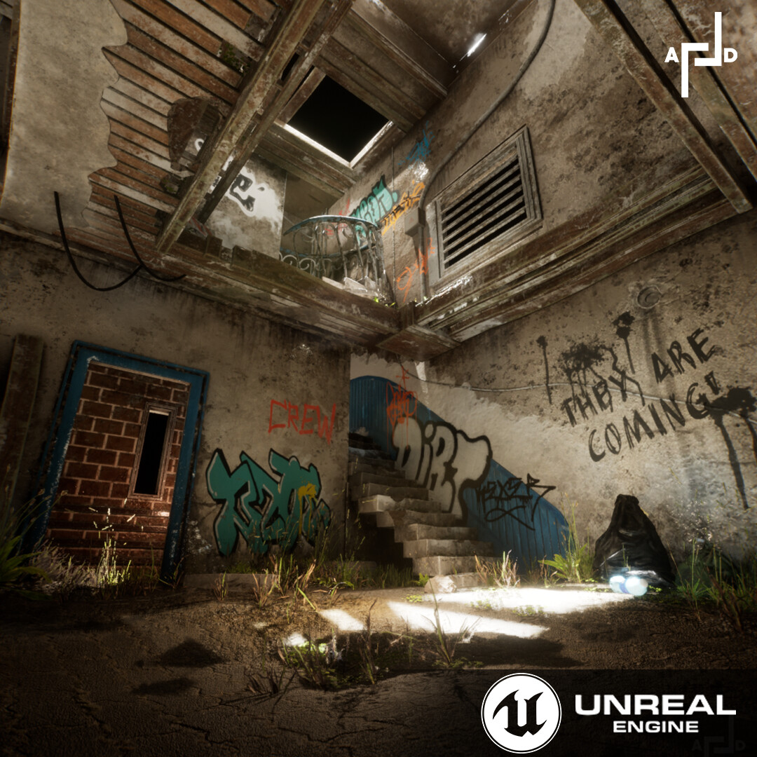 ArtStation - Damaged House | Environment - Unreal Engine