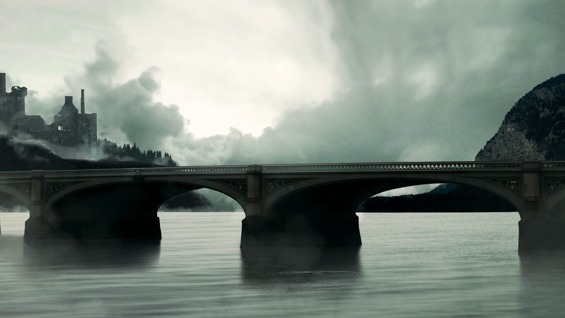 ArtStation - Bridge Over The Lake