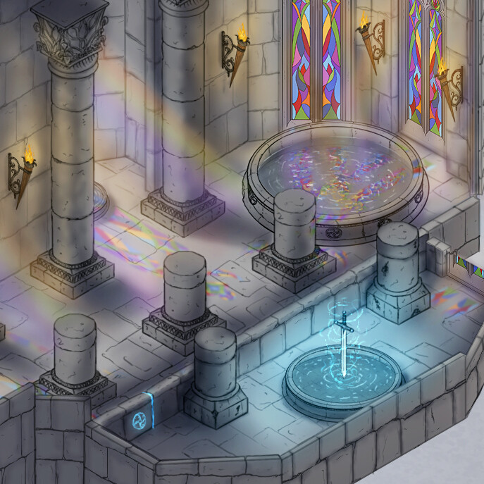 ArtStation - ENVIRONMENT DESIGN: Magic Sword Temple