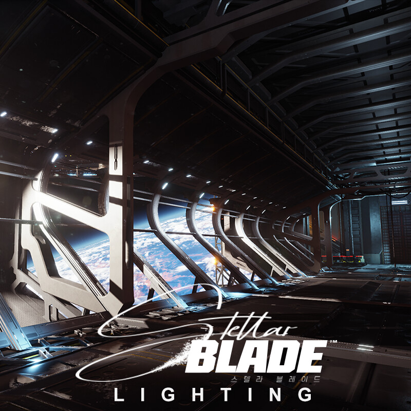 Artstation Stellar Blade Orbit Elevator Lighting Part 03