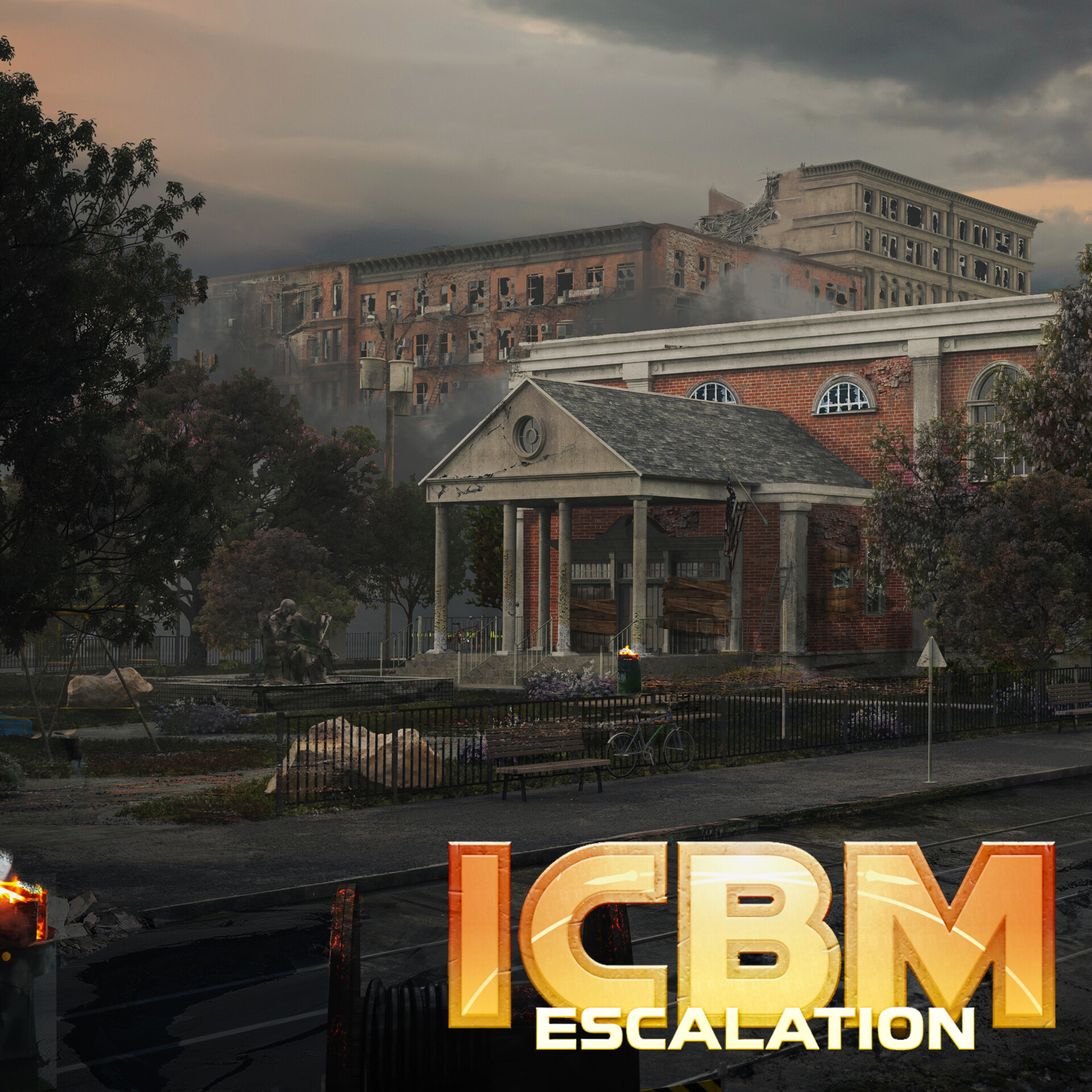 ArtStation - Downtown fallout. ICBM Escalation, Stage 3