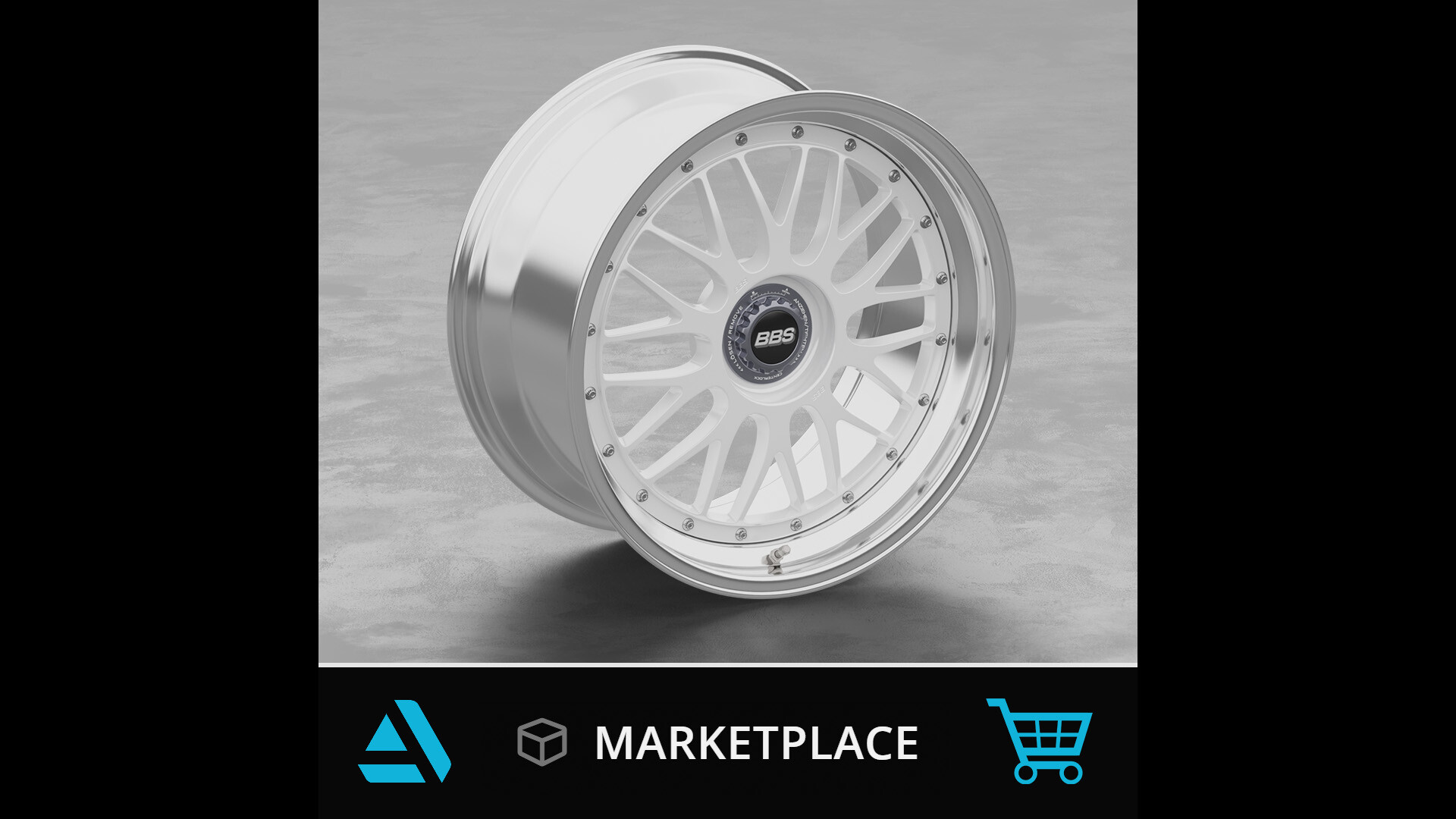 ArtStation - BBS LM Centerlock Rim/Wheel 3D Model