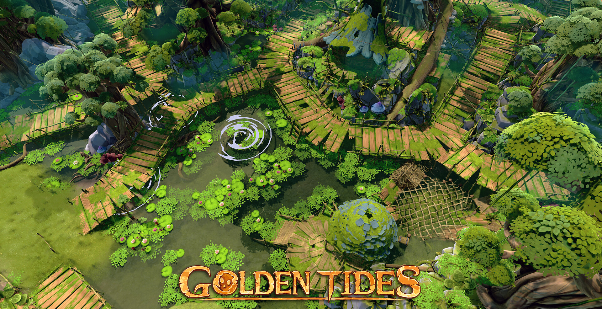 ArtStation - Golden Tides - Swamp biome
