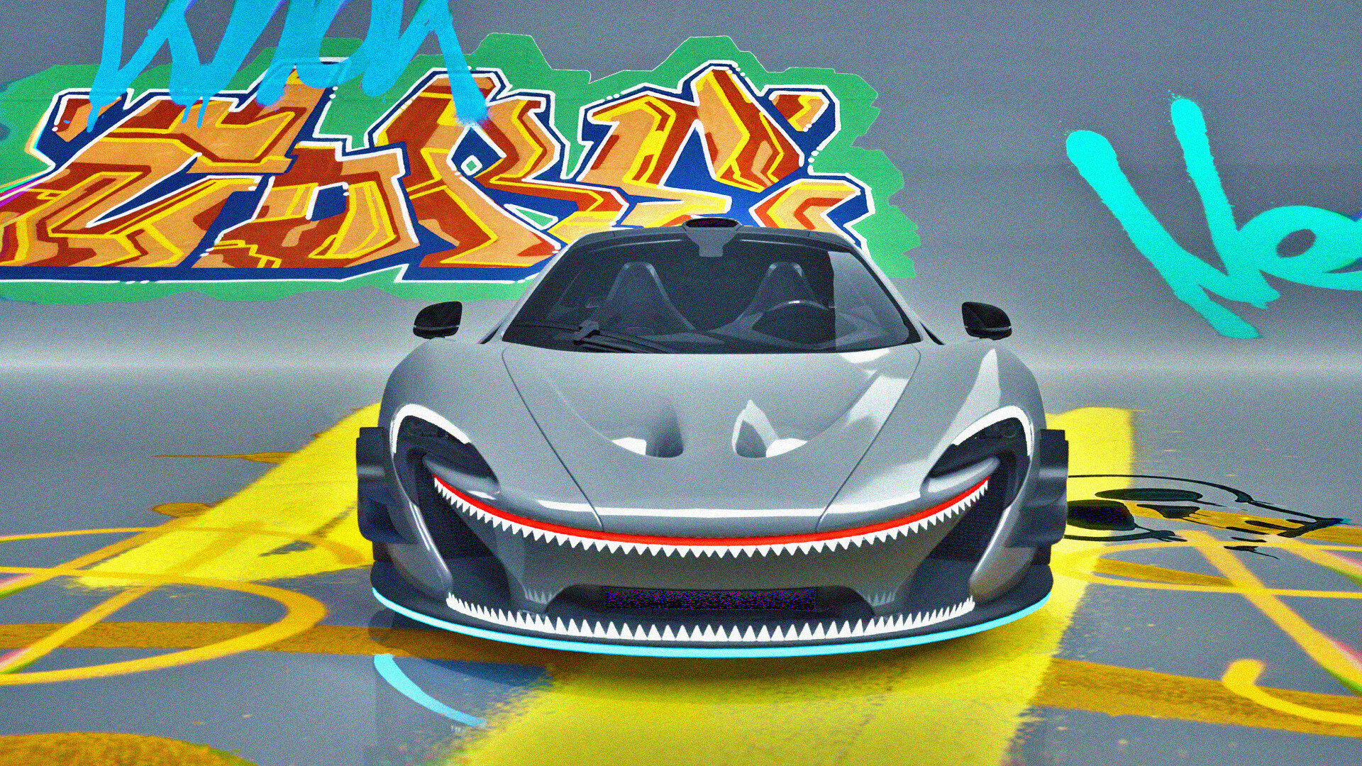 ArtStation - McLaren p1 Shark Attack