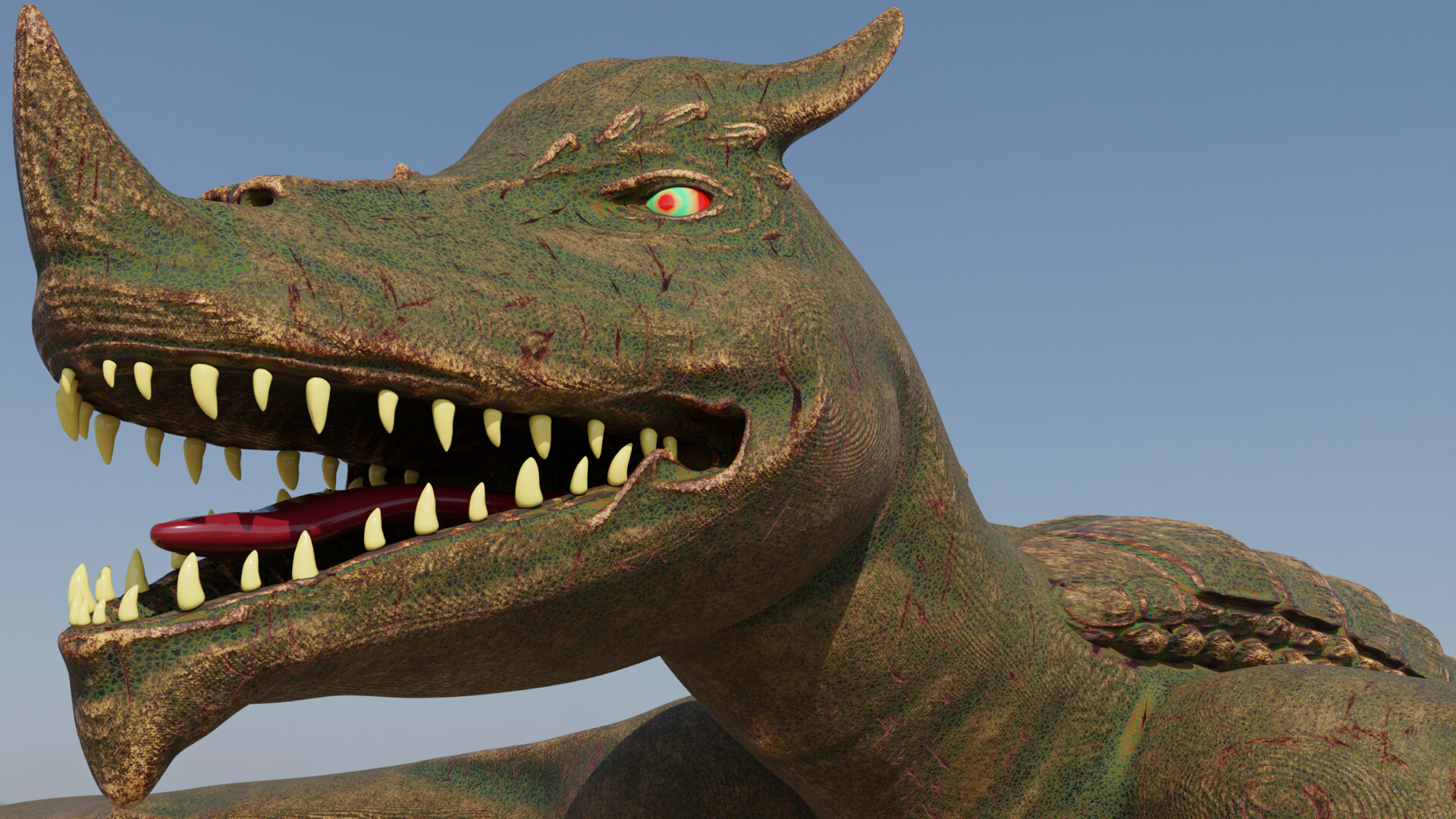 ArtStation - Fire Dragon - realistic