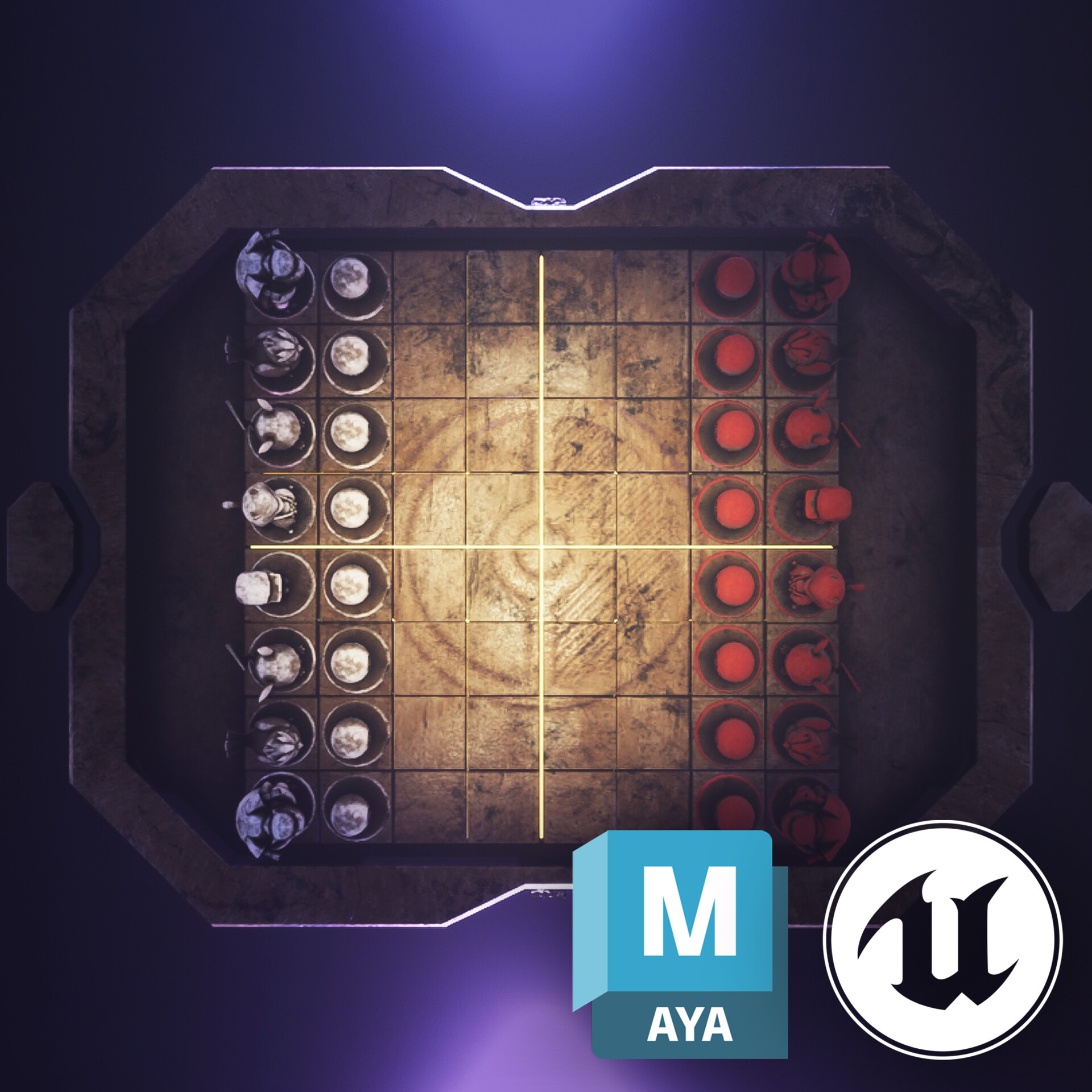 ArtStation - Pokemon chessboard - modeling / texturing / Lighting