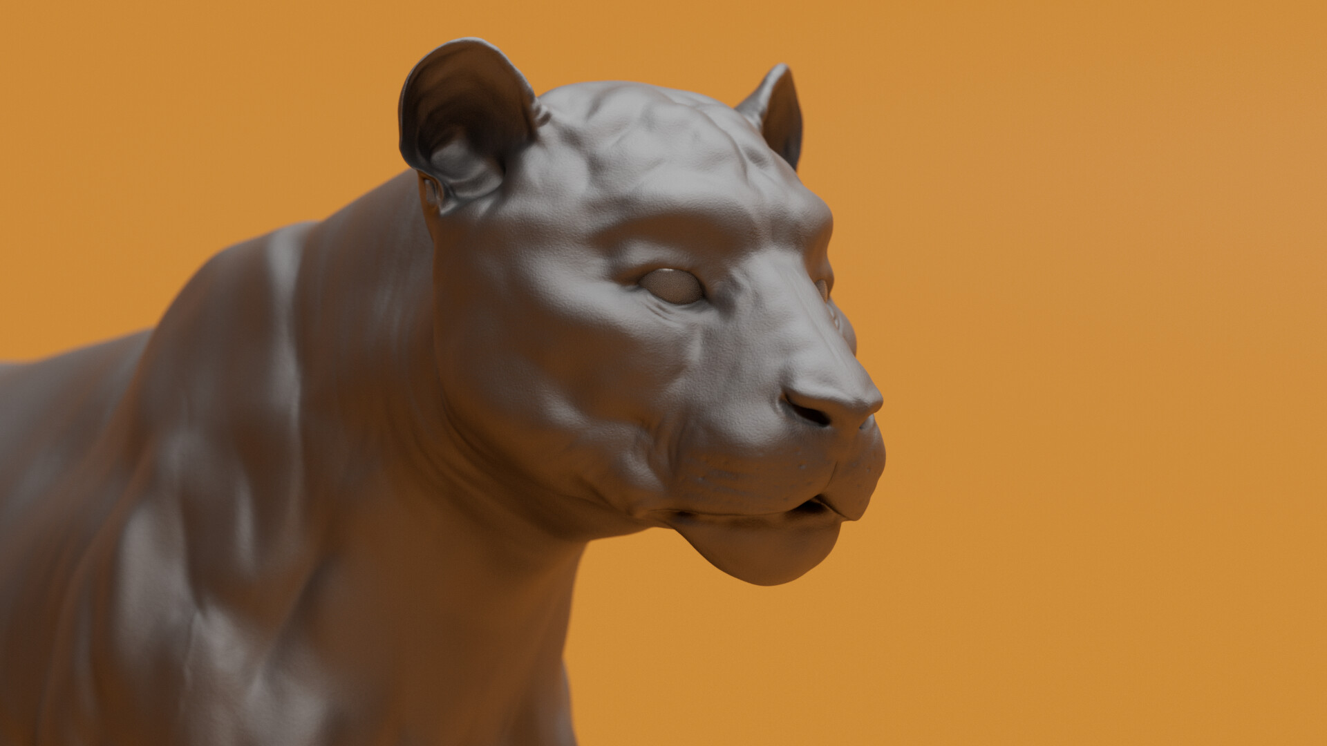 ArtStation - Tiger Zbrush Sculpt