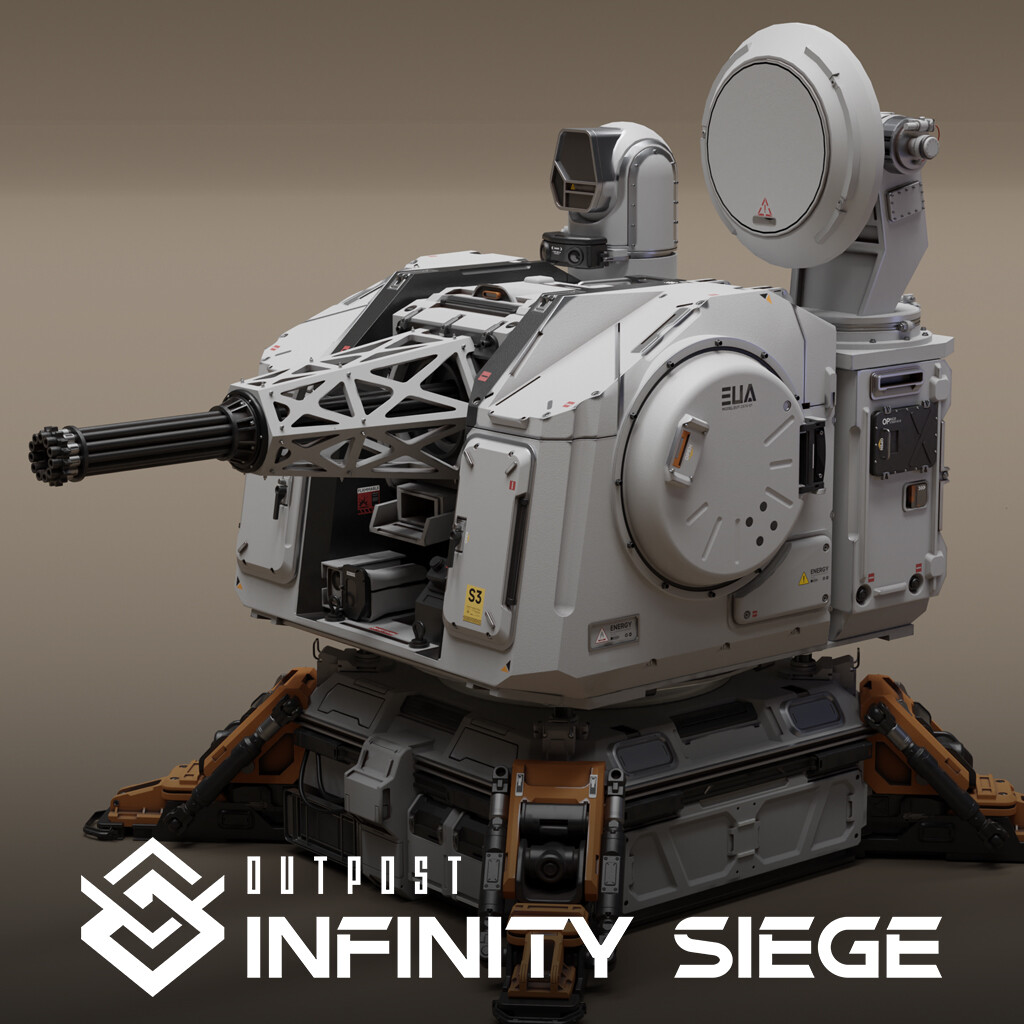 ArtStation - Outpost: Infinity Siege/重装前哨 30CIWS/30式近防炮