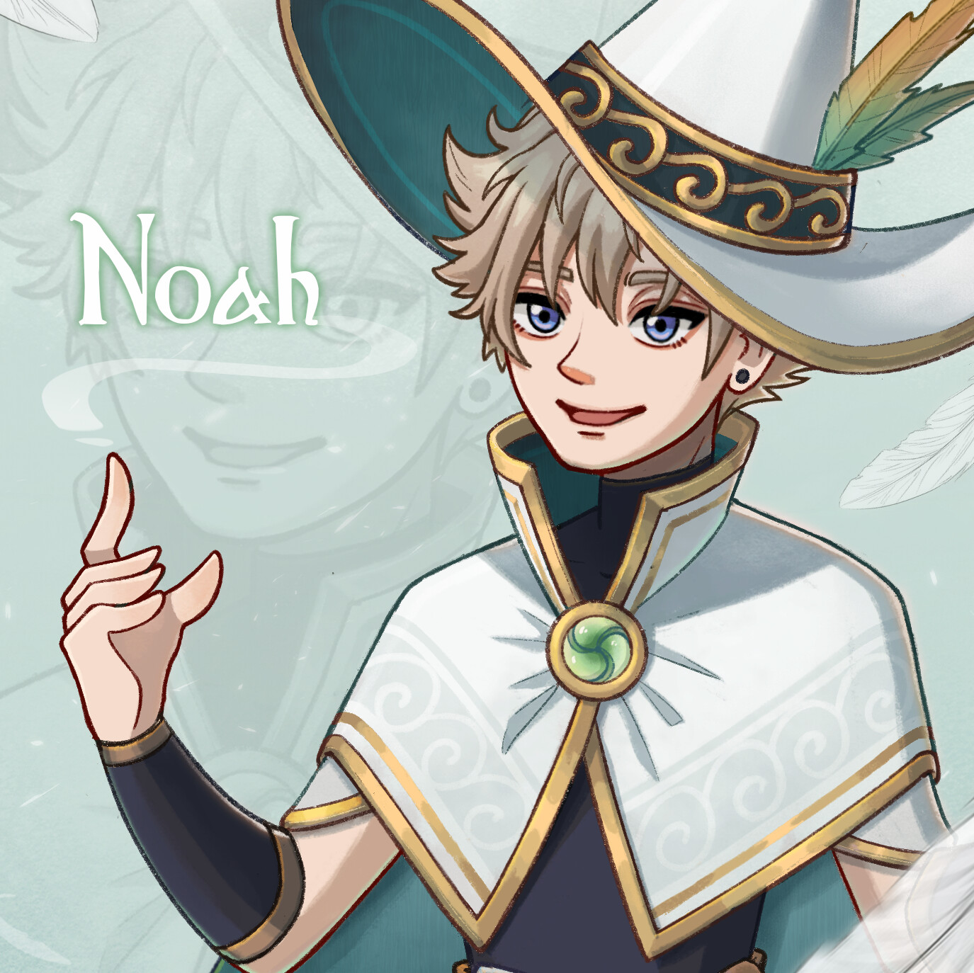 ArtStation - [Character Design] Noah the Wind Wizard