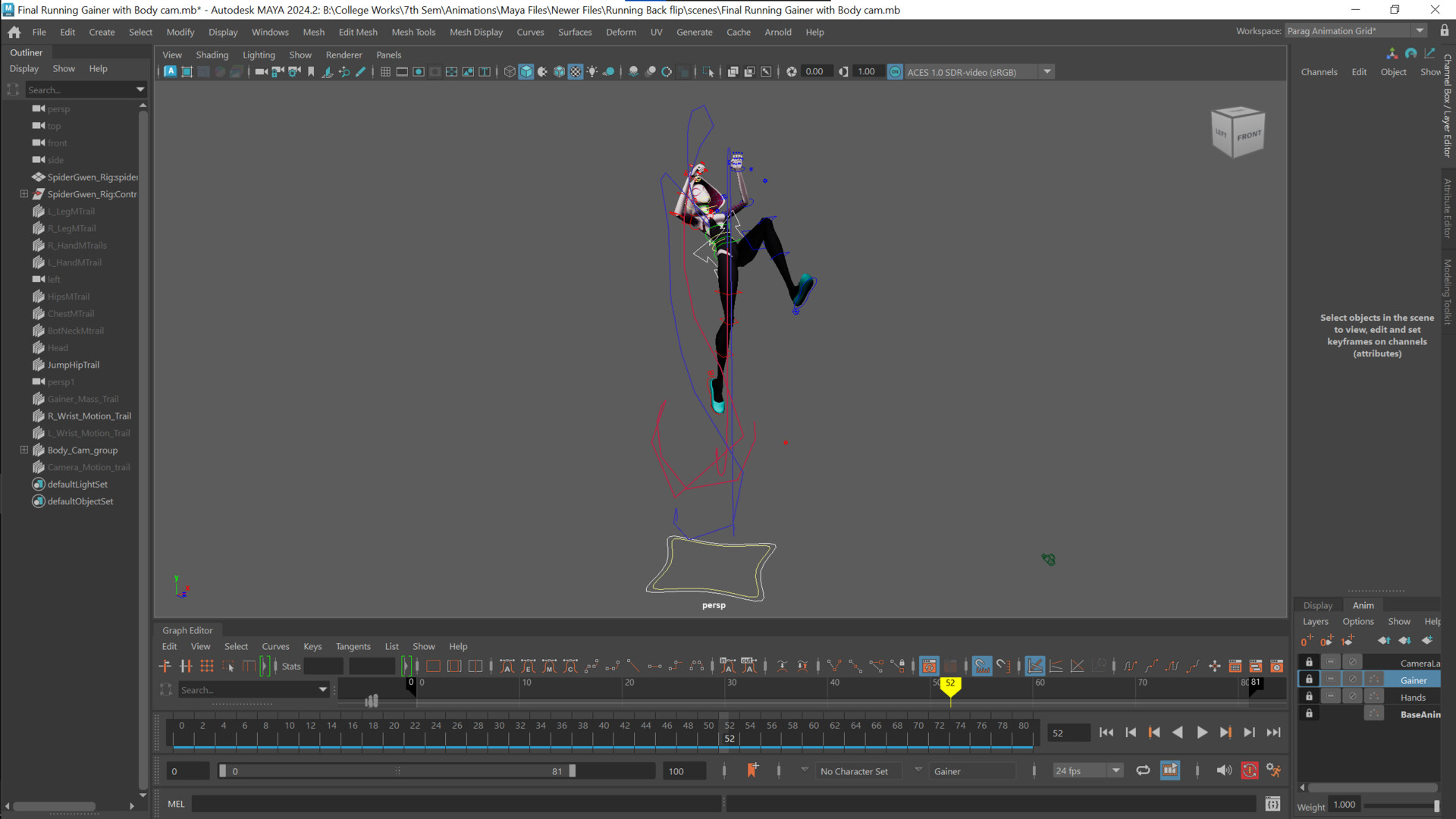 ArtStation - Running Back Flip Animation